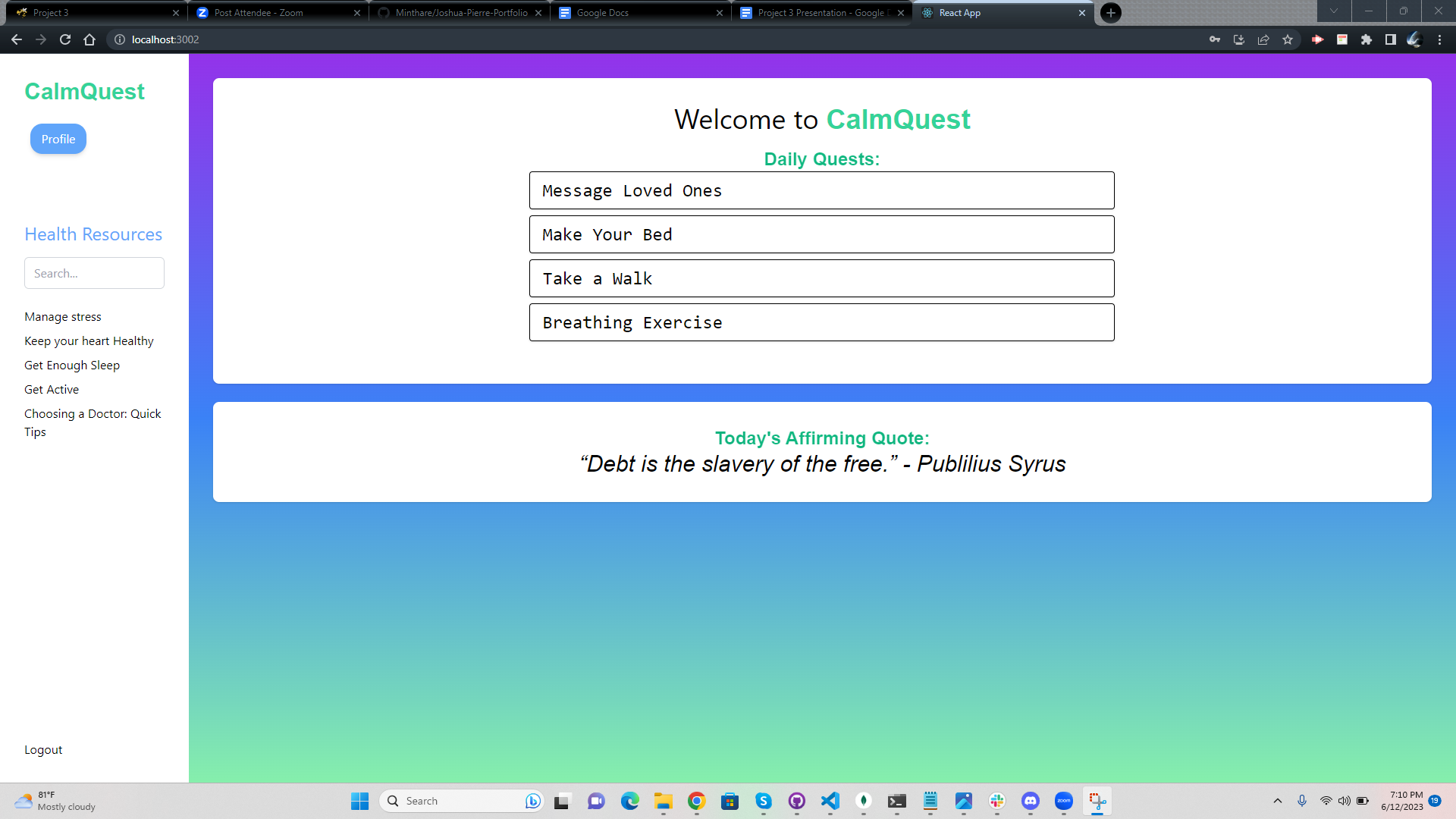 GitHub - Minthare/Joshua-Pierre-Portfolio