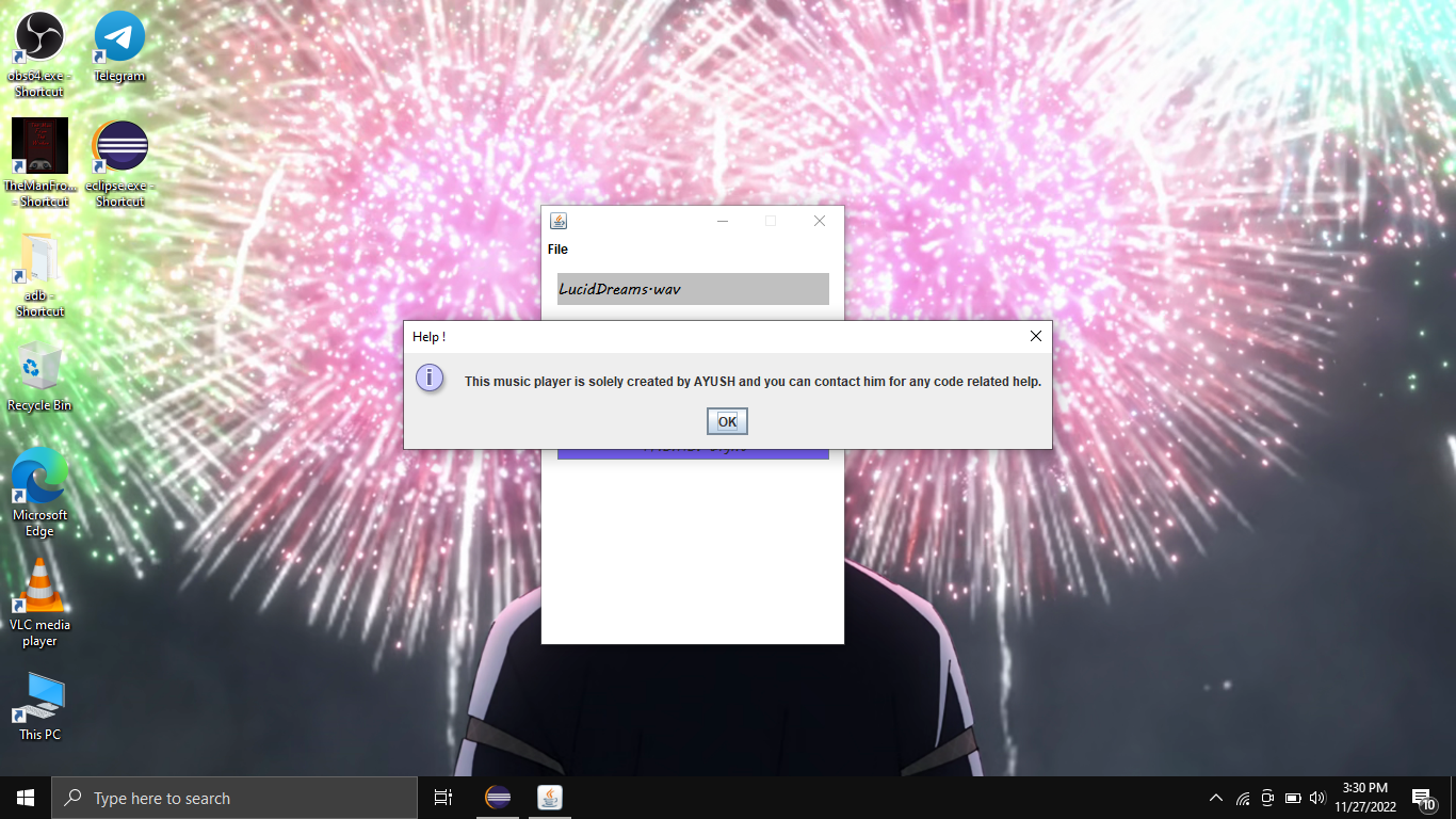 GitHub - DevAyu-Codes/MusicPlayer: A music player created using Java. More features will be ...