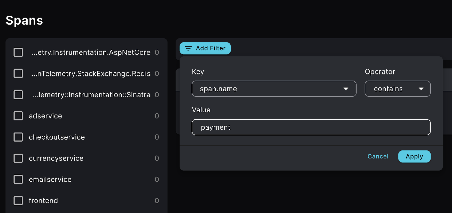 ♻️ Custom filters popover: width improvement for Key and Operator fields + add "X" icon for ...
