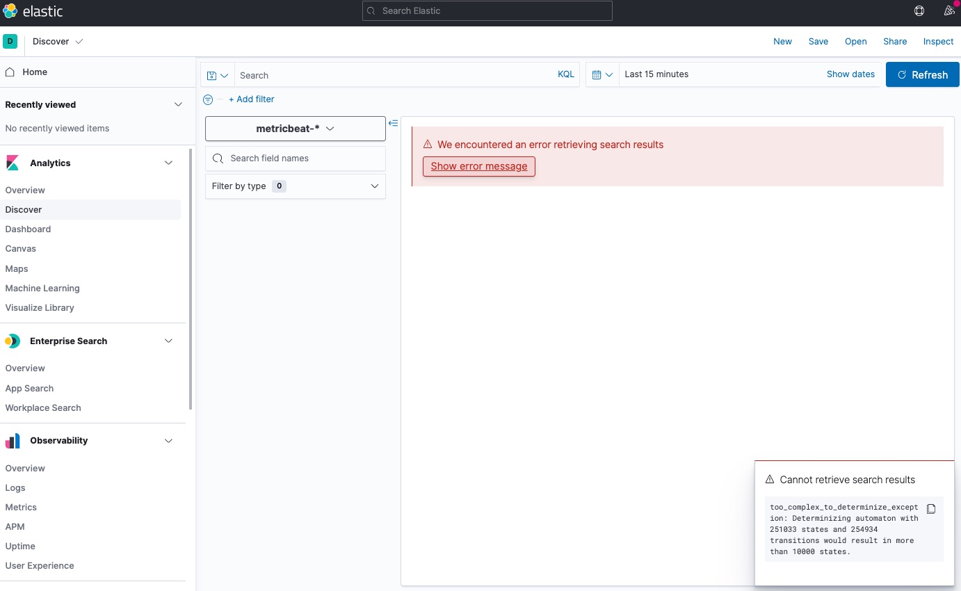 searchFieldsFromSource + scripted fields throws too_complex_to_determinize_exception · Issue ...
