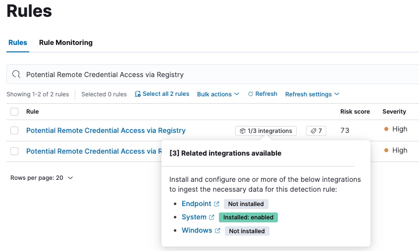 [Security Solution] Refine tooltip message for Related Integrations · Issue #153228 · elastic ...