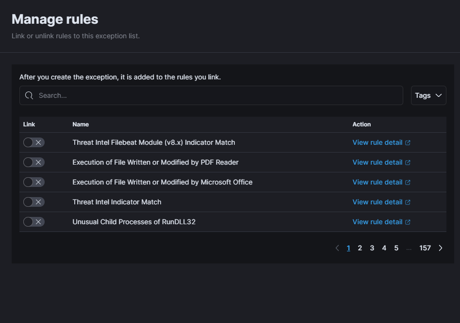 [security Solution] Bulk Rule Actions For Shared Exceptions Lists · Issue 153337 · Elastic