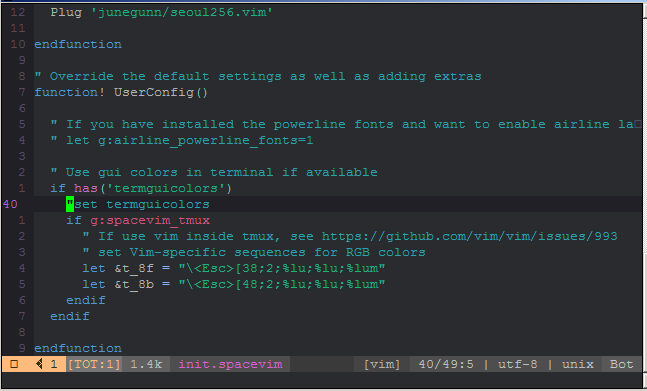 Vim unreadable in Putty · Issue #299 · liuchengxu/space-vim · GitHub