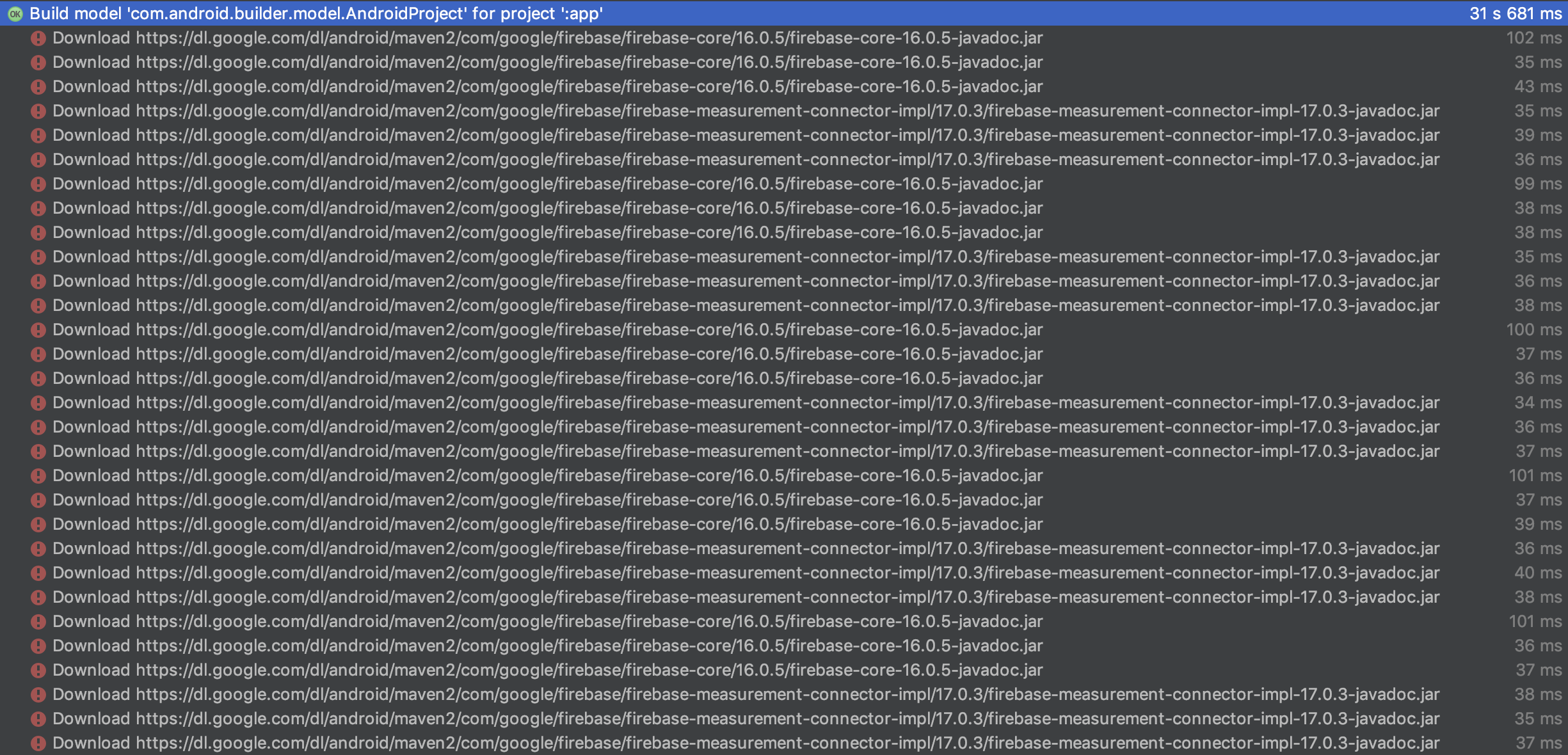 Project sync takes significantly longer after upgrade to Gradle 5.0 when certain libraries are ...