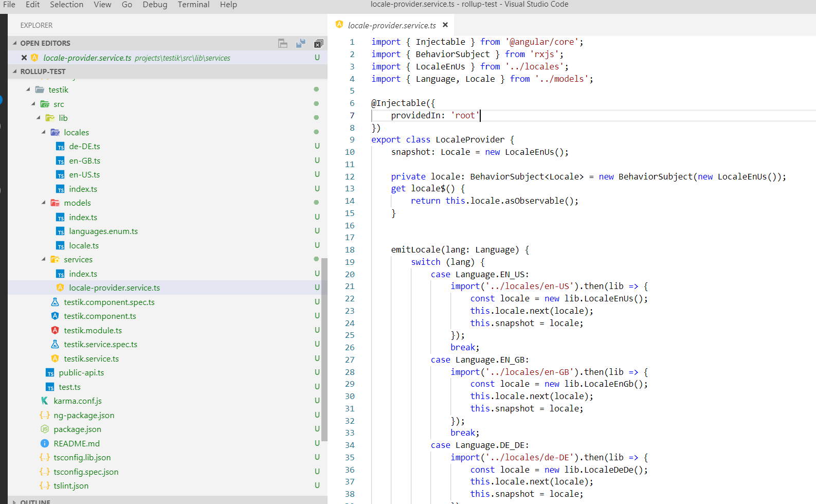 Rollup Config Error On Dynamic Import During Library Build · Issue 14444 · Angular Angular Cli