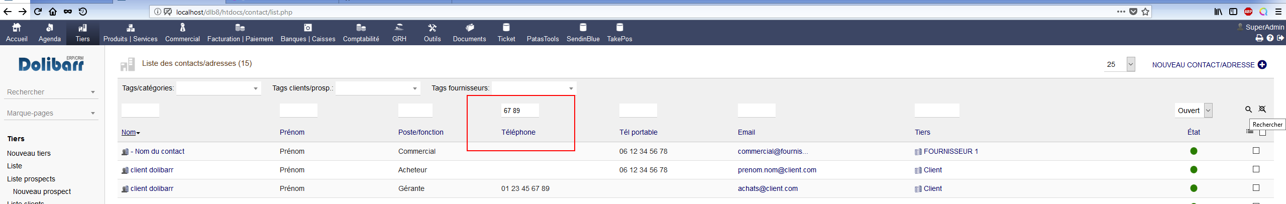 Sql Error When Filtering On Phone Number In Contacts List · Issue 9412 · Dolibarrdolibarr · Github 8757