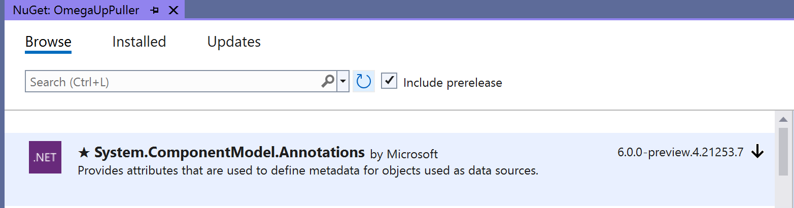Margin/Spacing reserved for message (Warning, Error) in packages list in PM UI looks unnecessary ...
