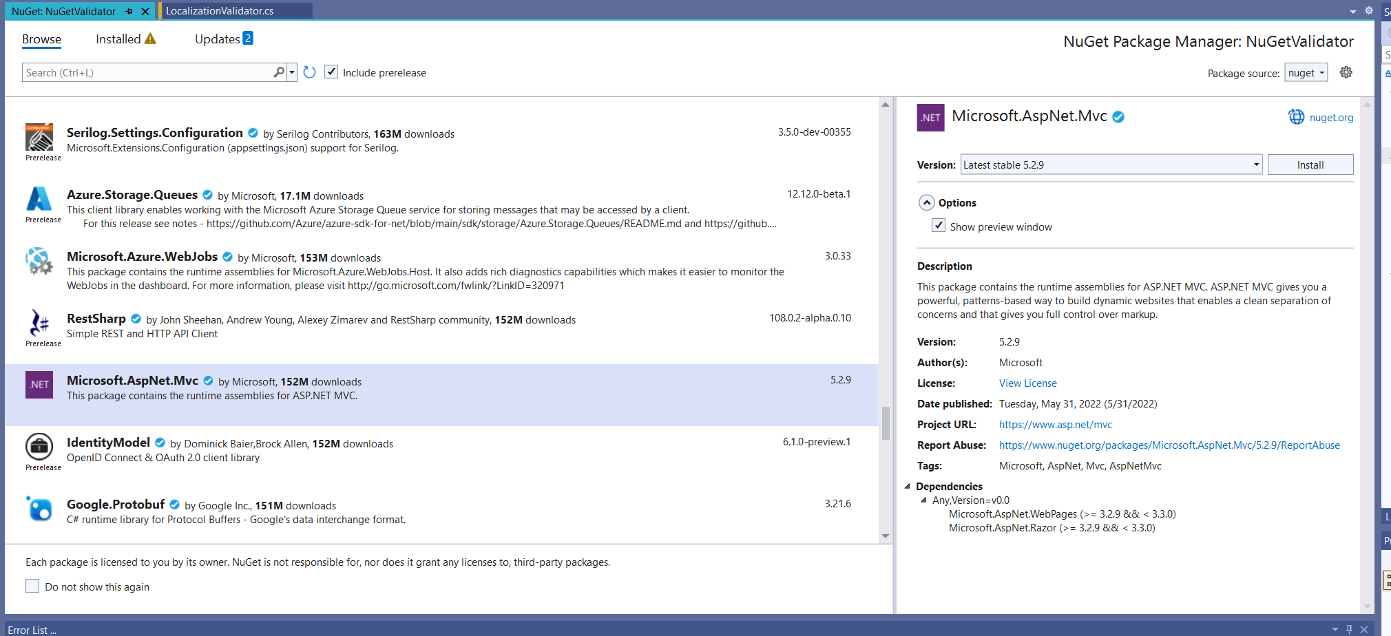 Bug Download Count In Pm Ui Details Pane Disappears Intermittently · Issue 12099 · Nuget