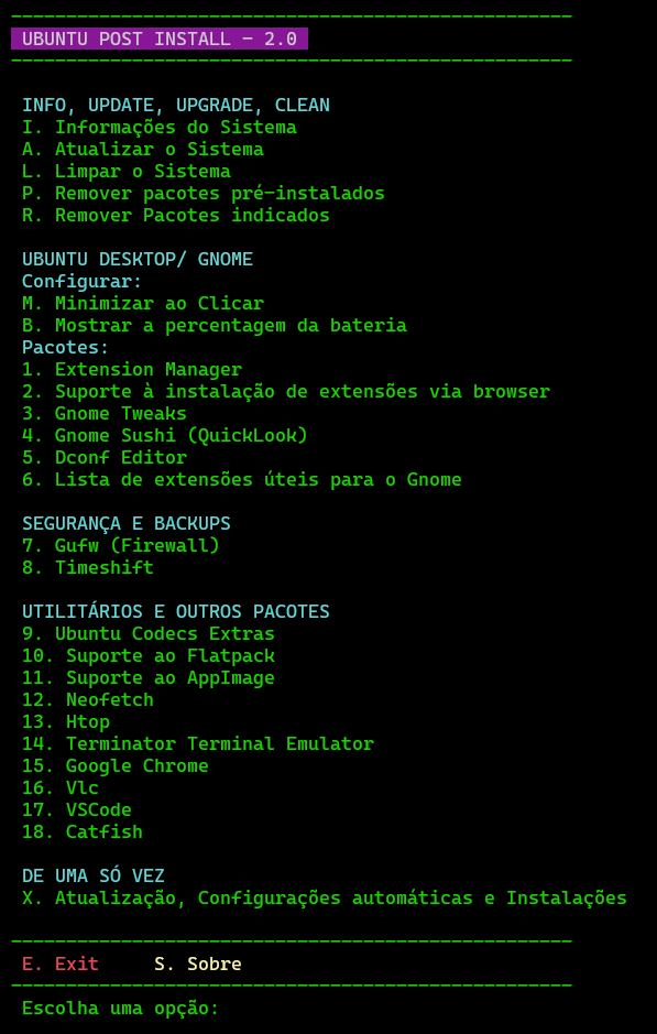 GitHub - ricjcs/ubuntu-post-install: Script para pós-instalação do Ubuntu.