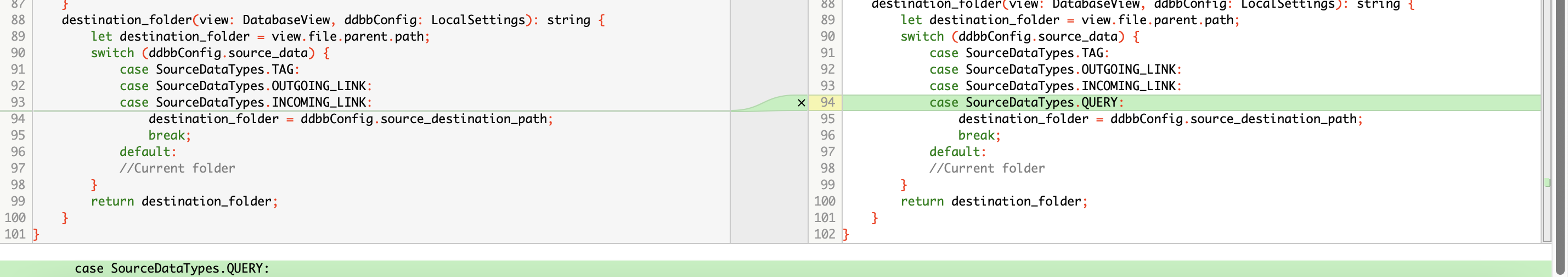 [Bug]: Destination folder for New entries not working, all entries are created in the root ...