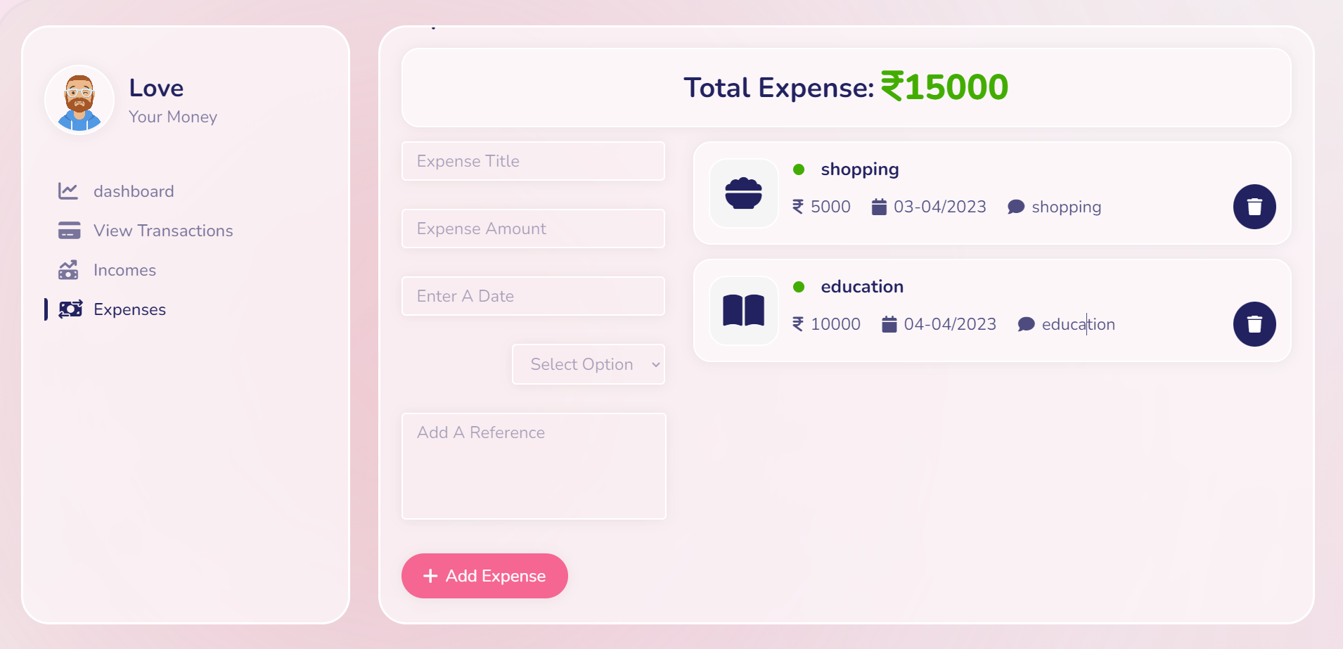 GitHub - lovesharma7670/expense-project