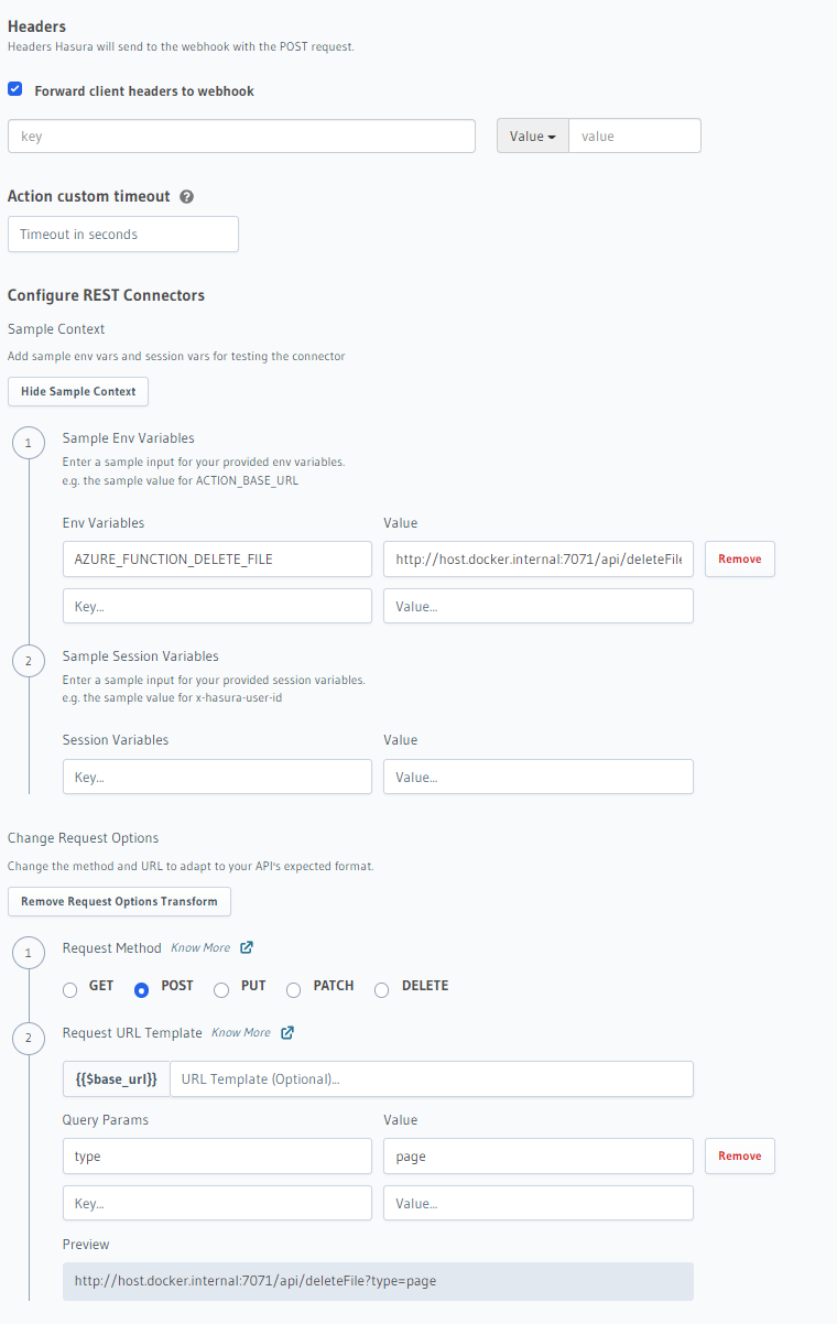 Forward Client Headers To Webhook In Actions Not Working · Issue 3103