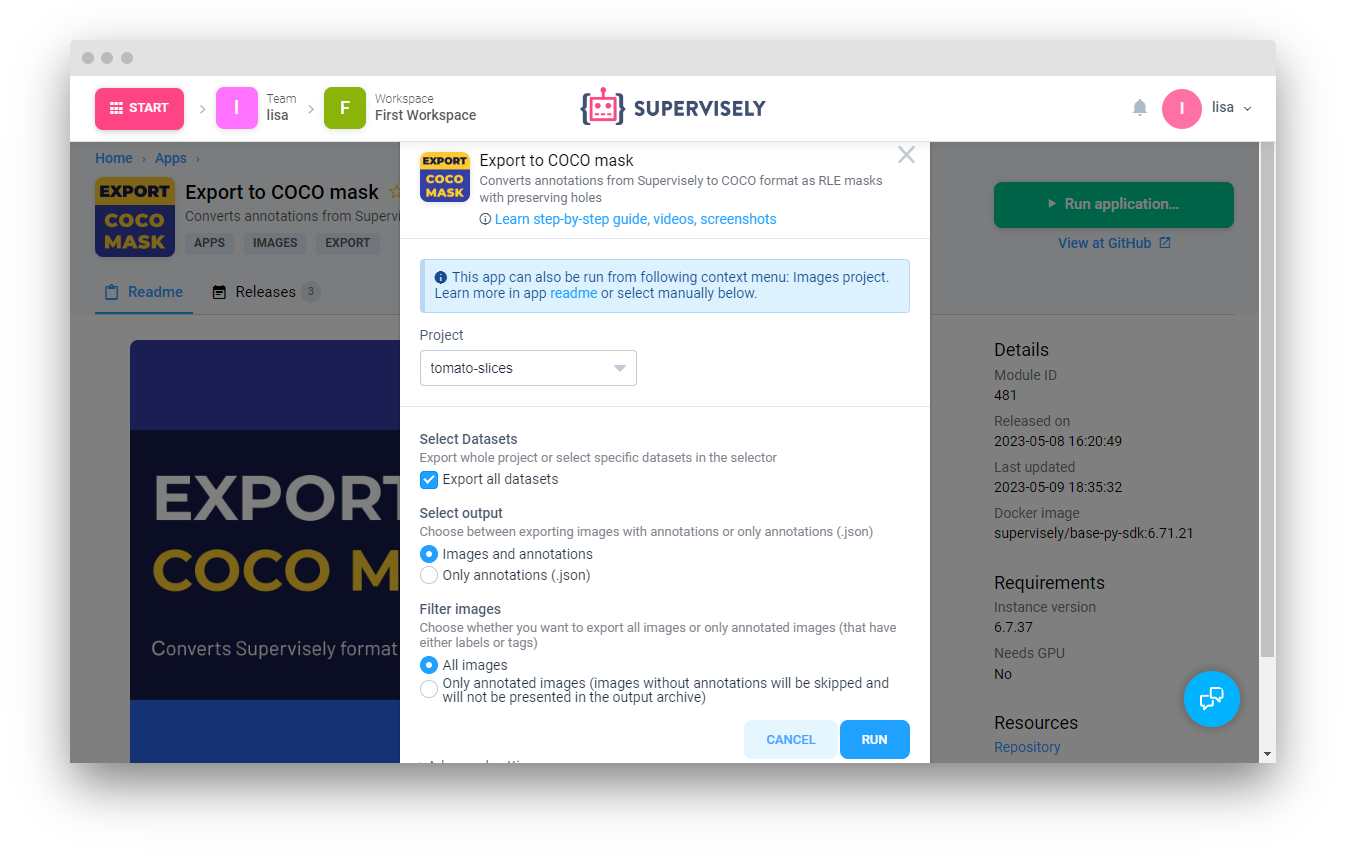 GitHub - supervisely-ecosystem/export-to-coco-mask