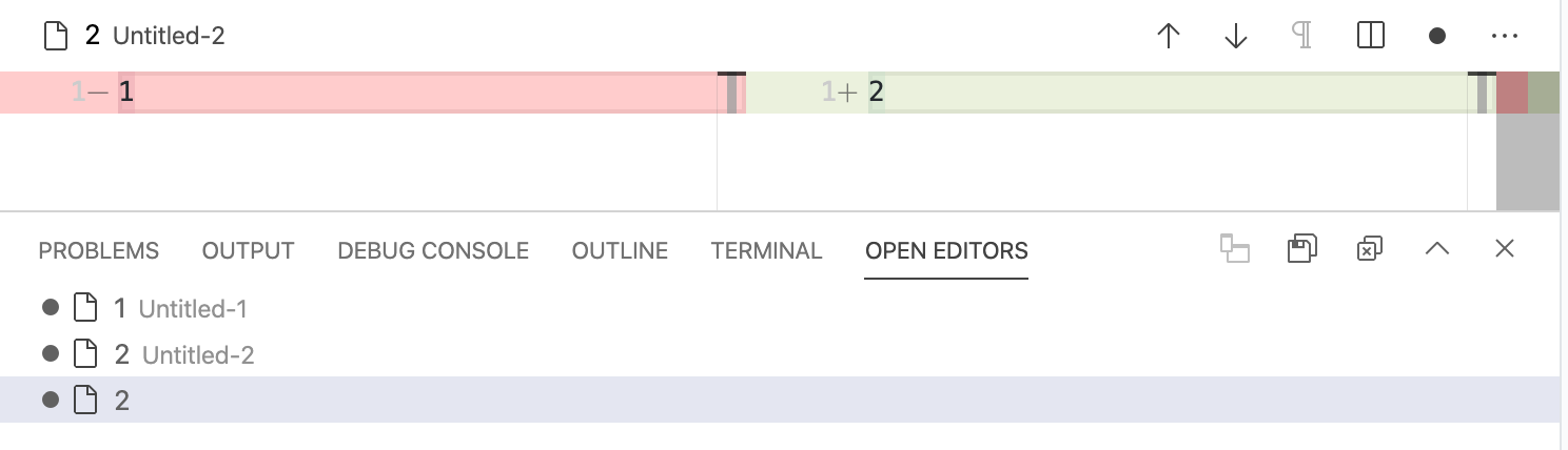 compare untitled files: title · Issue #92556 · microsoft/vscode · GitHub