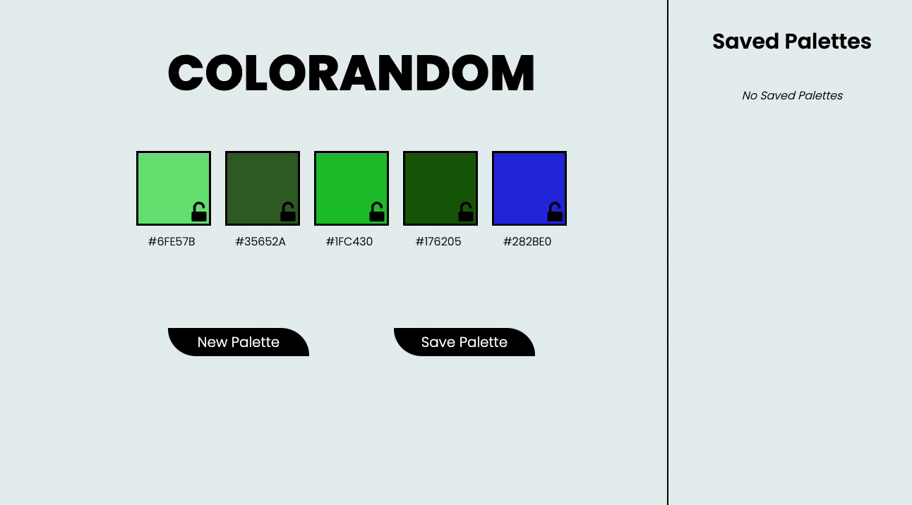 GitHub - CaliHam/coloRandom: 🟥🟦🟩🟨🟪 Generate a new palette with this fun and interactive webapp!