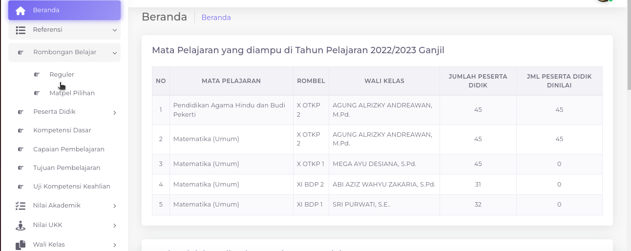 ERROR 500 REFRENSI ROMBEL MAPEL REGULER · Issue #71 · eraporsmk/erapor6 · GitHub