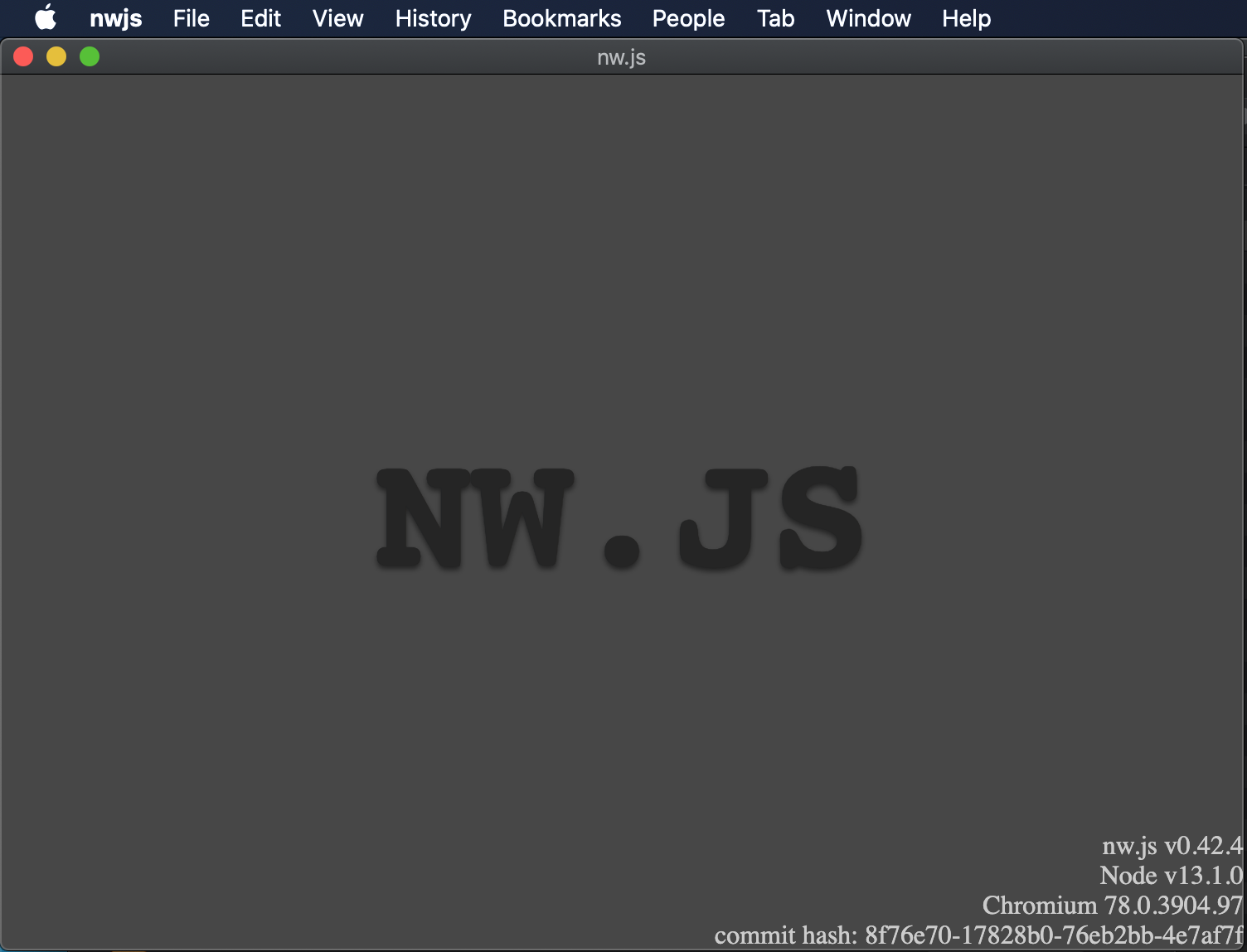 Menu bar on macOS has typical browser menu with nw2 · Issue #7219 · nwjs/nw.js · GitHub