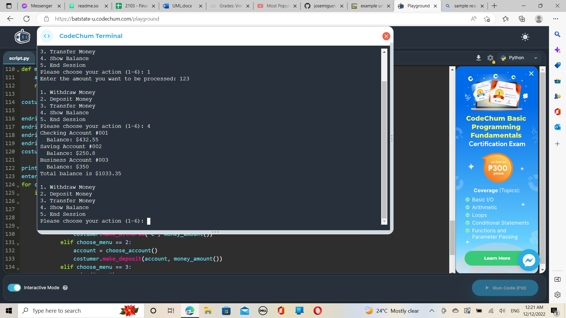 GitHub - josemiguelcarandang/ATMSystem