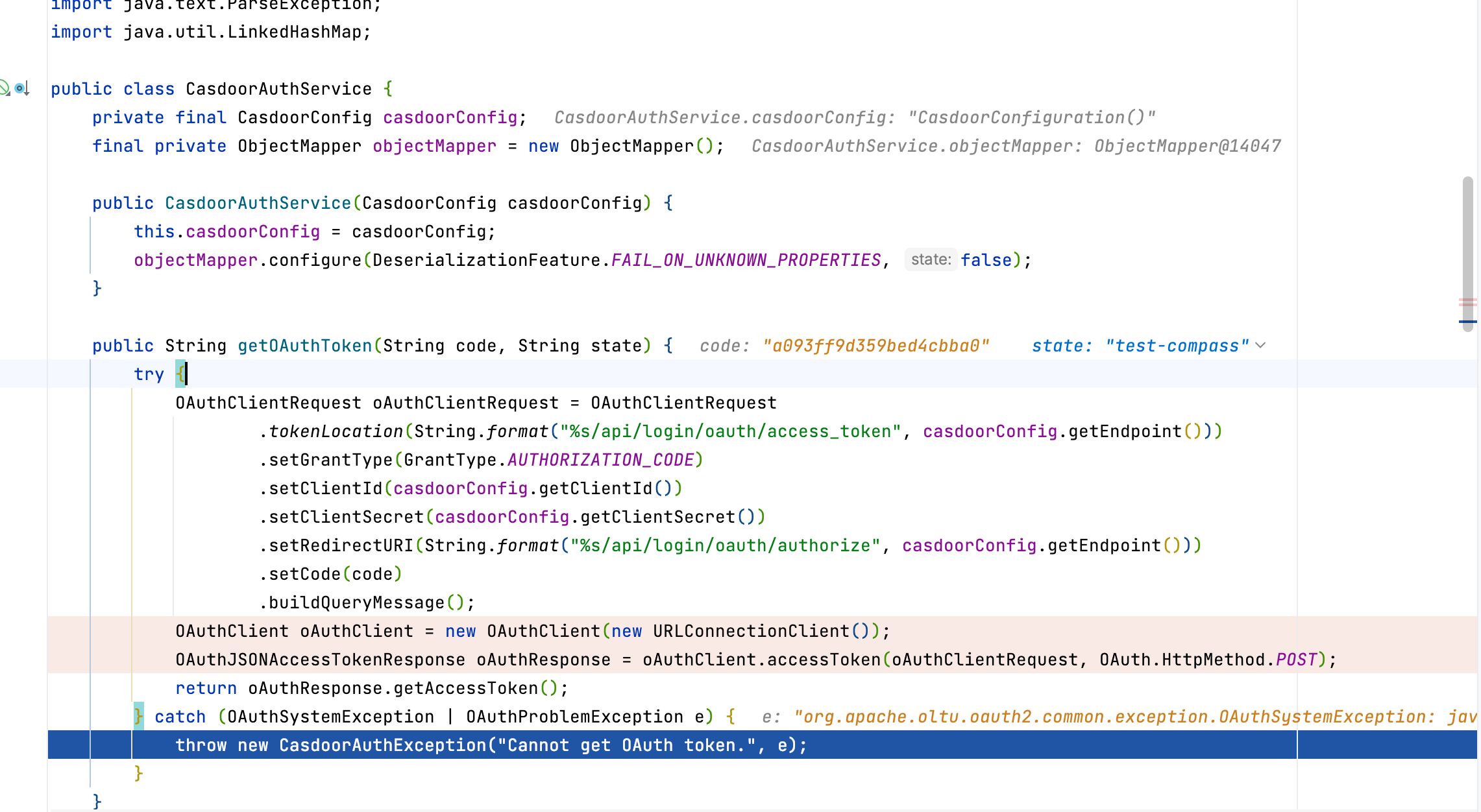 jdk17 org.apache.oltu.oauth2.client incompatible · Issue #29 · casdoor/casdoor-spring-boot ...