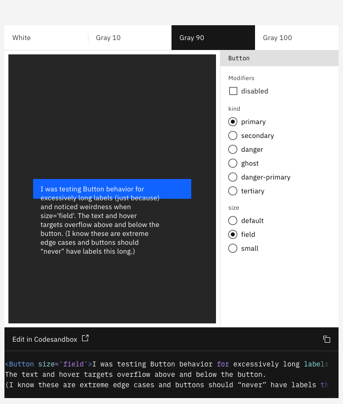 field Button - long text overflows button borders · Issue #5164 ...