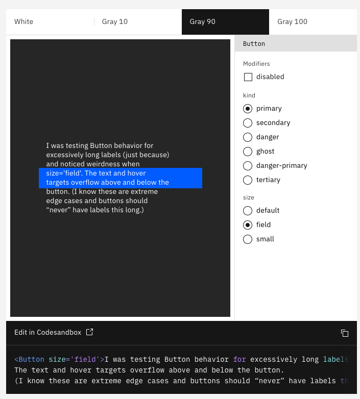 field Button - long text overflows button borders · Issue #5164 ...