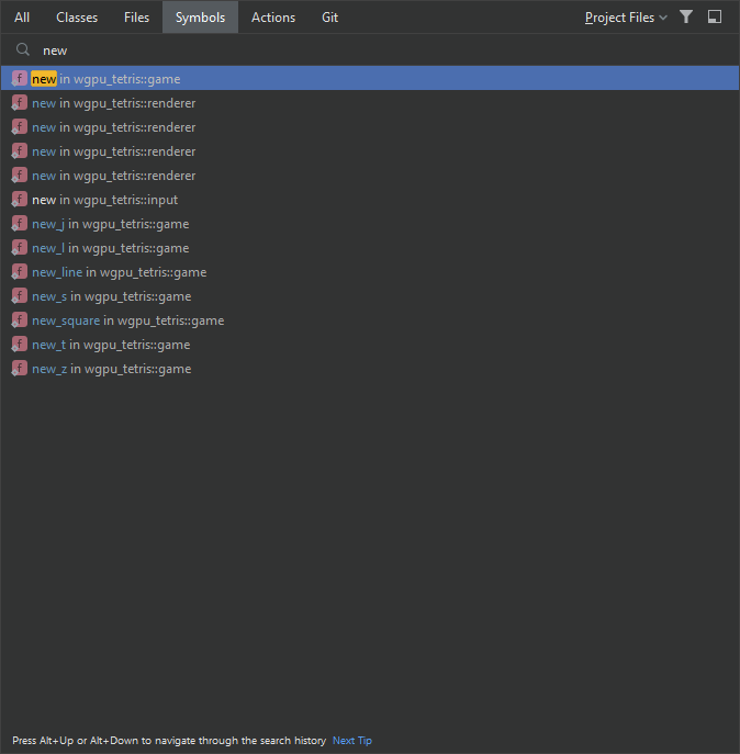 Go To Symbol Does Not Give Enough Information It Only Shows The Function Name And Skips 