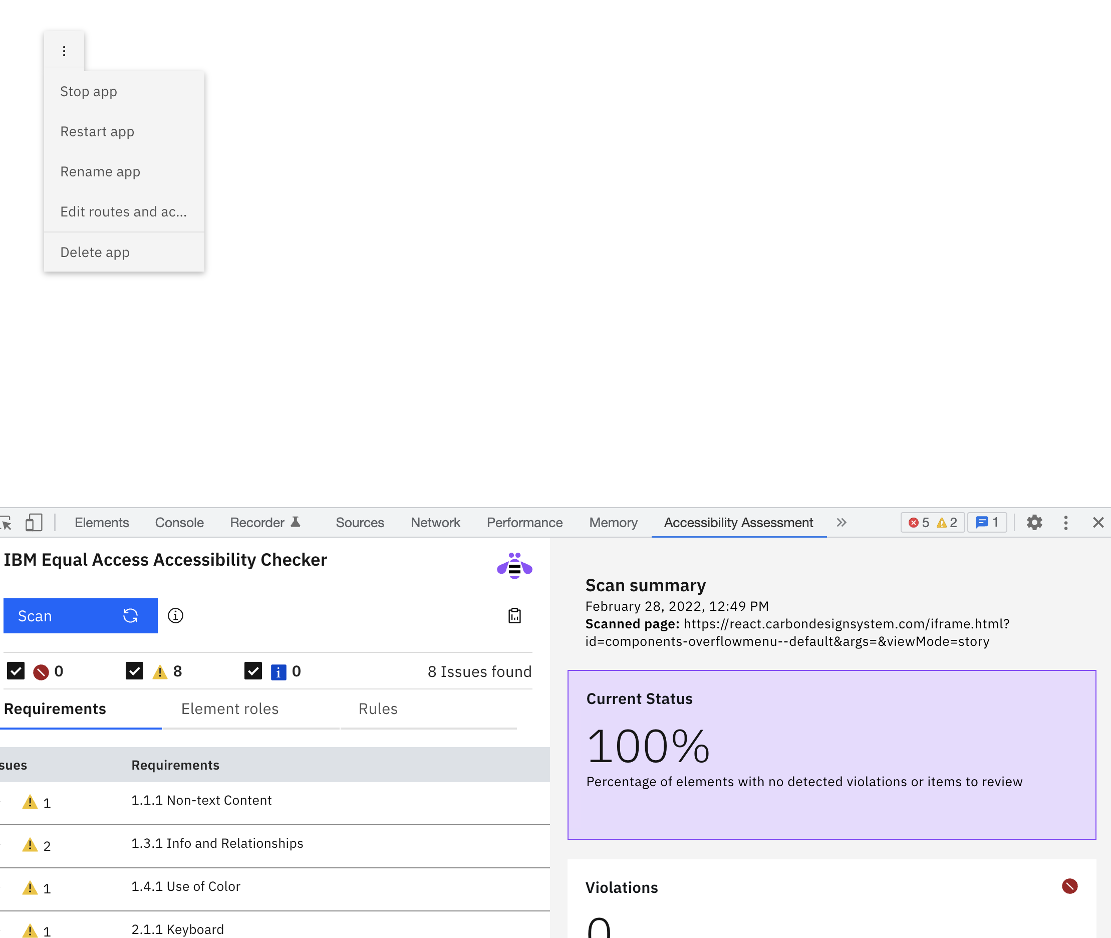 [a11y]: OverFlowMenuItem content is not within a landmark element · Issue #10044 · carbon-design ...