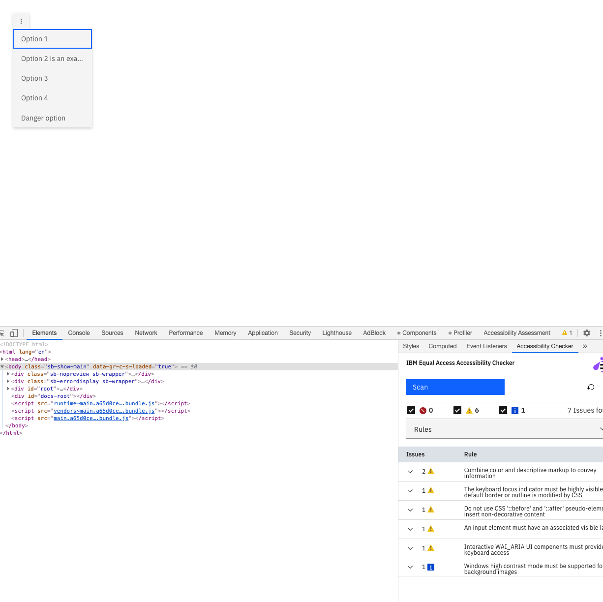 Accessibility Violation In Overflowmenu Item · Issue 6731 · Carbon