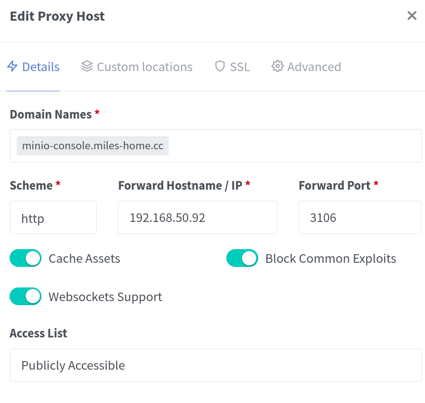 Minio Admin Web With Nginx Proxy Manager Download Image Not Working