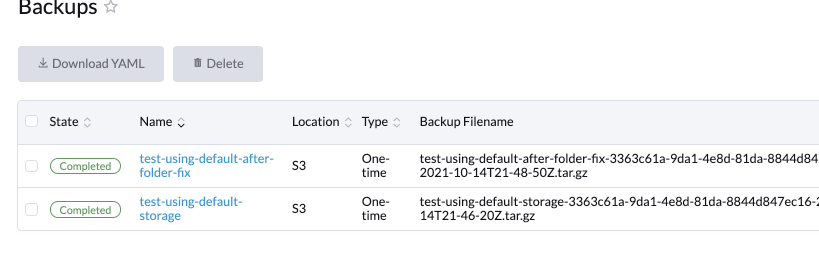 Rancher 2.6 - Rancher Backup - Recurring backup says error, and will not create · Issue #4389 ...