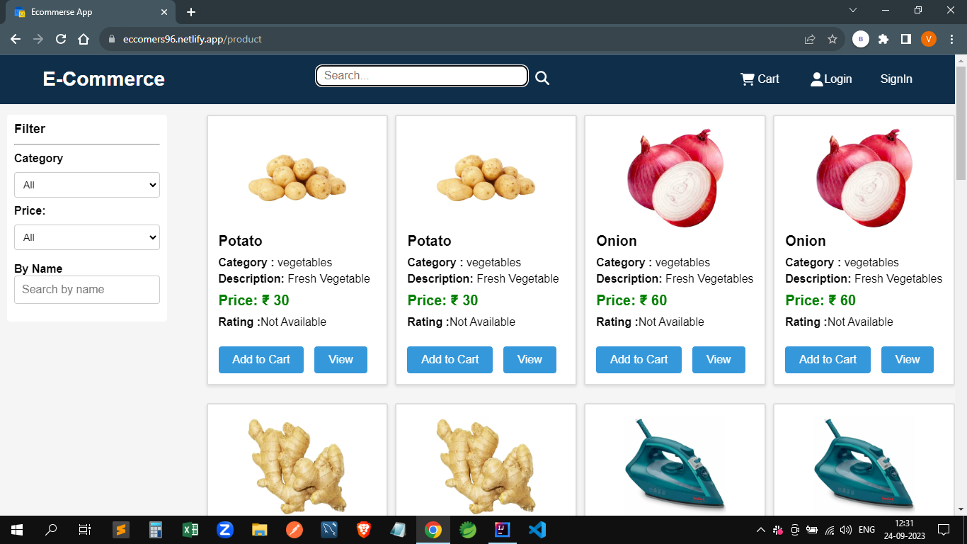 GitHub - Vivekgupta96/eCommerce-Application: eCommers-App is a Application where Customer can ...