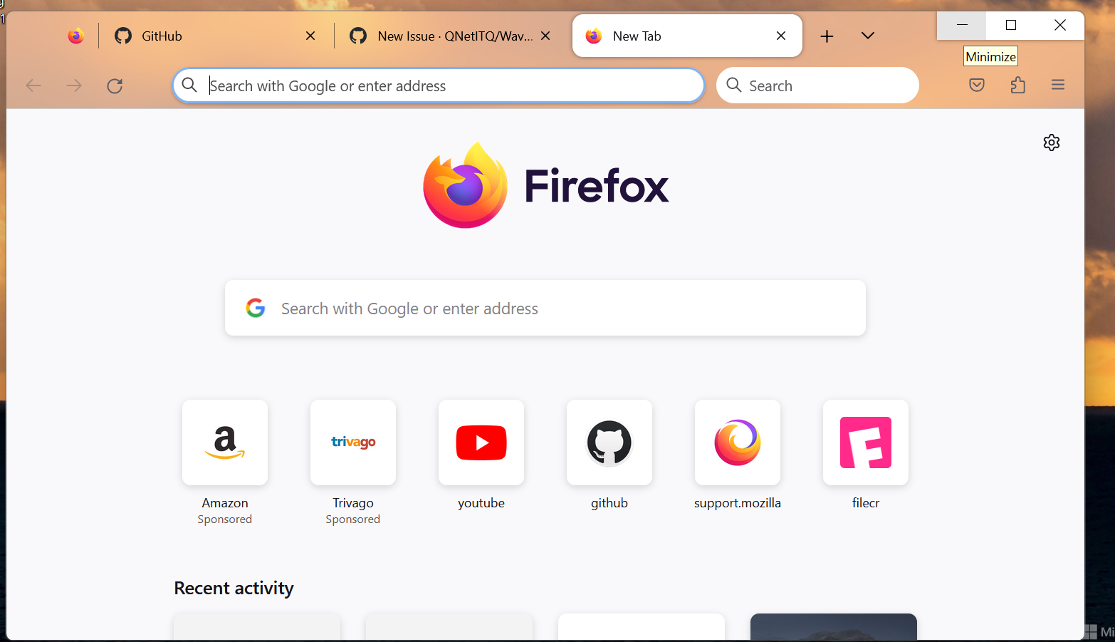 Minimize Maximimize hover have normal fallback style · Issue #137 · QNetITQ/WaveFox · GitHub
