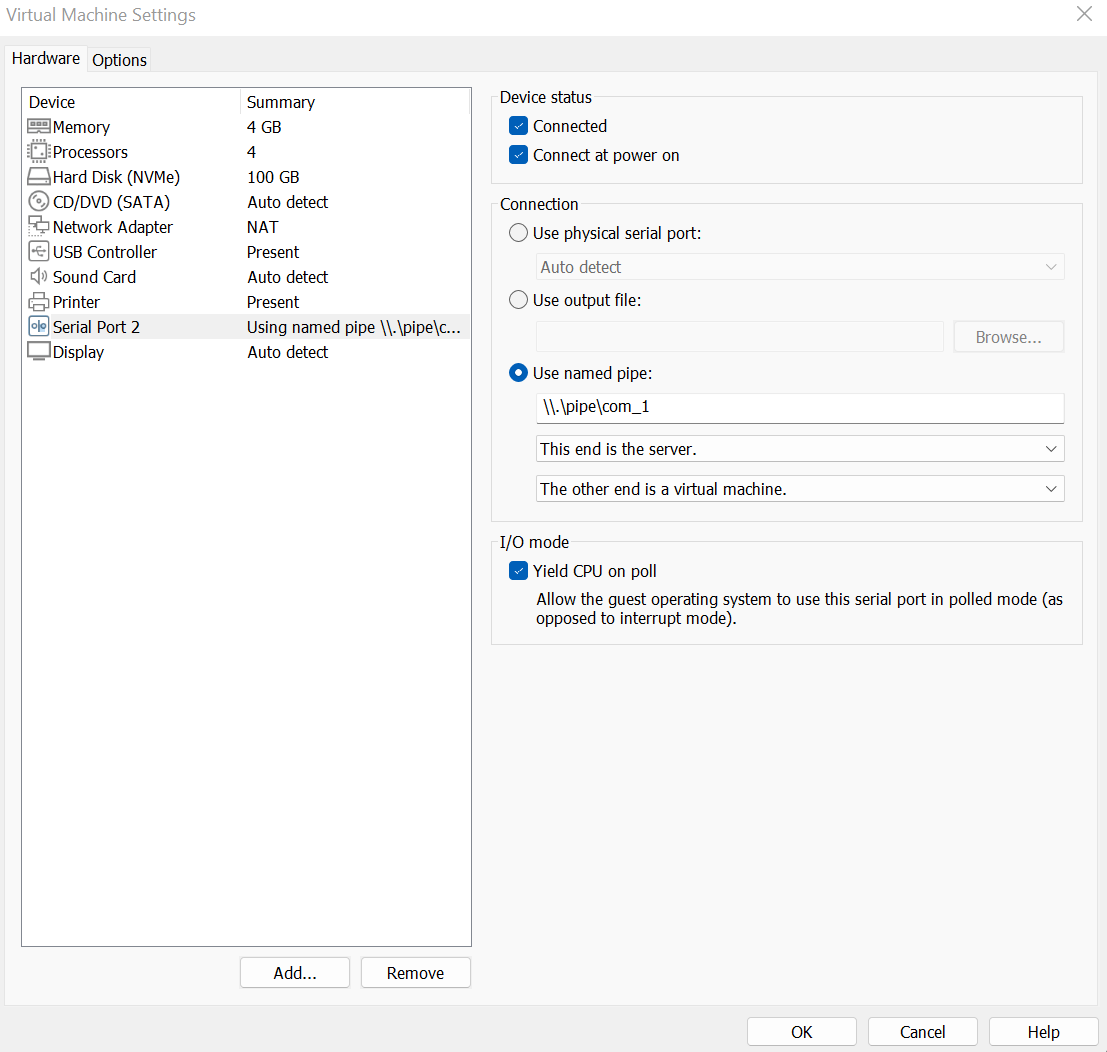 Using Hyperdbg In A Vmware Virtual Machine To Debug Another Vmware