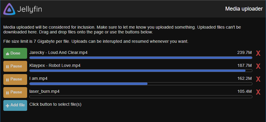 GitHub - dinther/jellyfin_uploader: Jellyfin themed File uploader