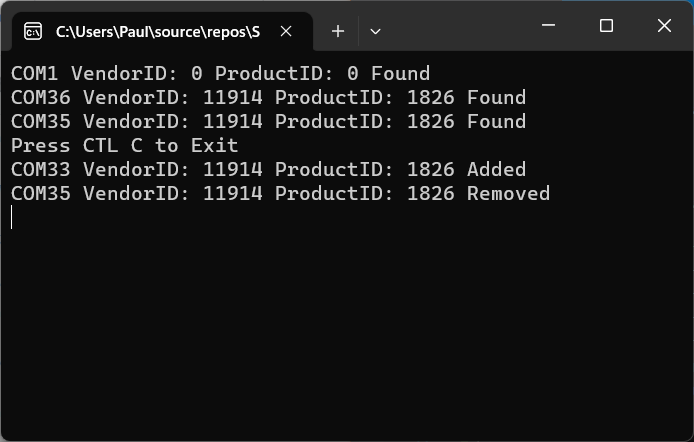 GitHub - dinther/SerialPortManager: Easy real-time way to detect your ...