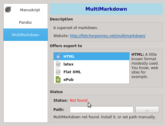 Compile Issue for Pandoc Formats - pandoc.exe incorrect · Issue #186 · olivierkes/manuskript ...