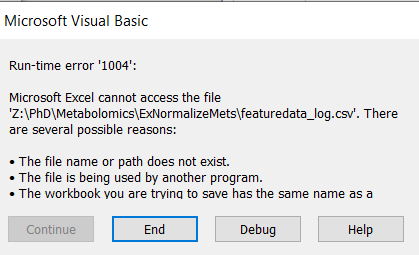 Excel issue acccessing file during log transform data and remove missing values step · Issue #4 ...