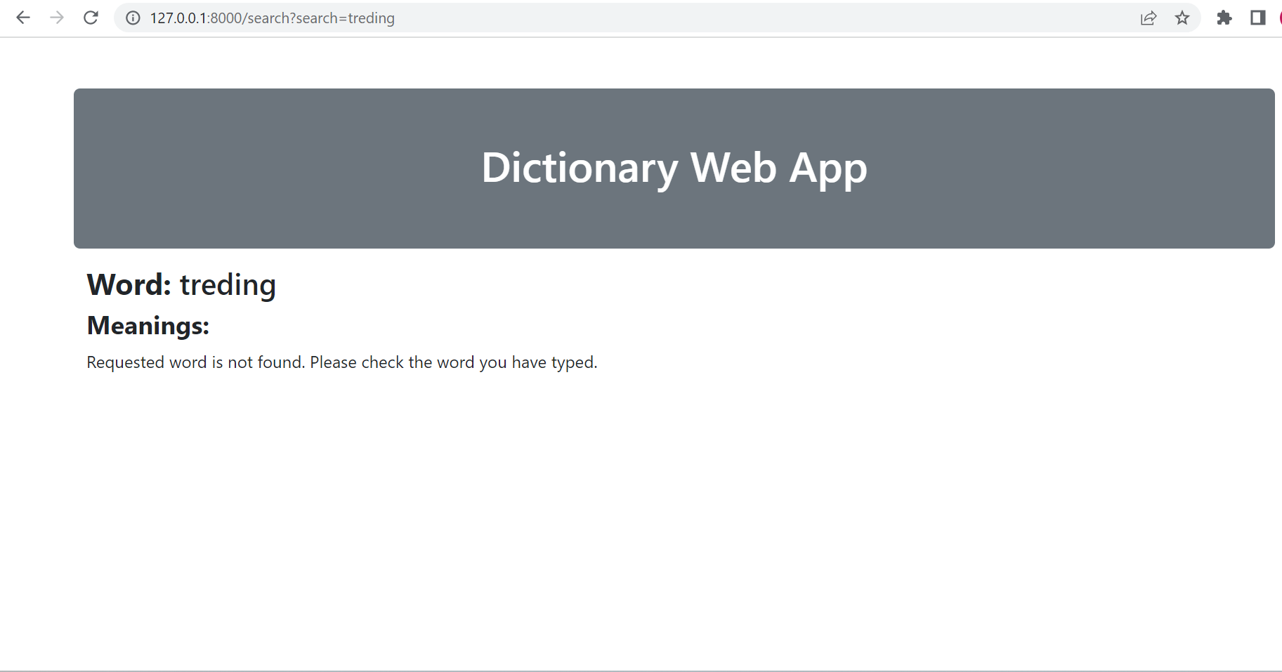Github Sai Vamshi Bdictionaryapplication A Dictionary Application Created Using Django And 6417