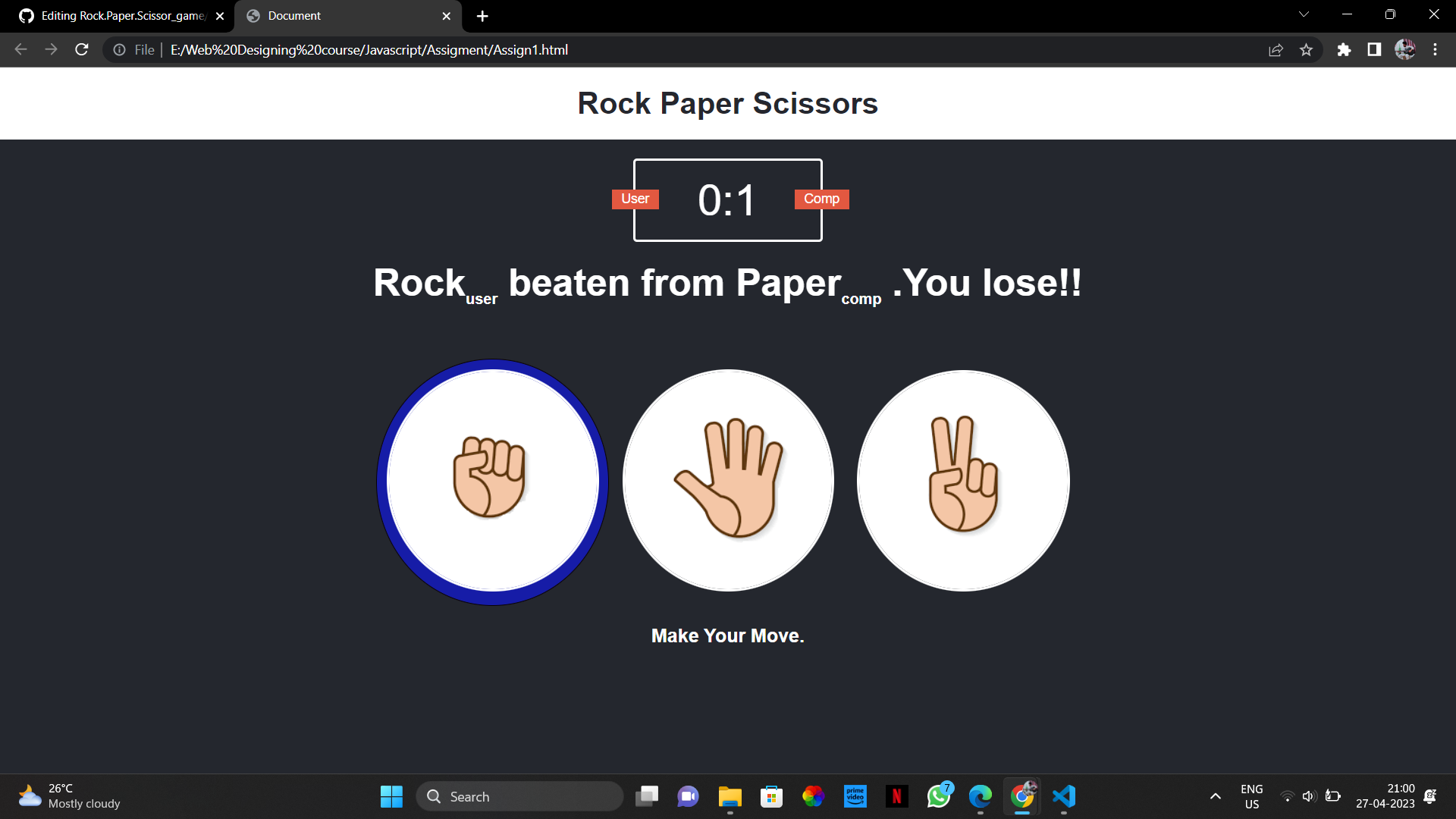 GitHub - TRitik43160/Rock.Paper.Scissor_game