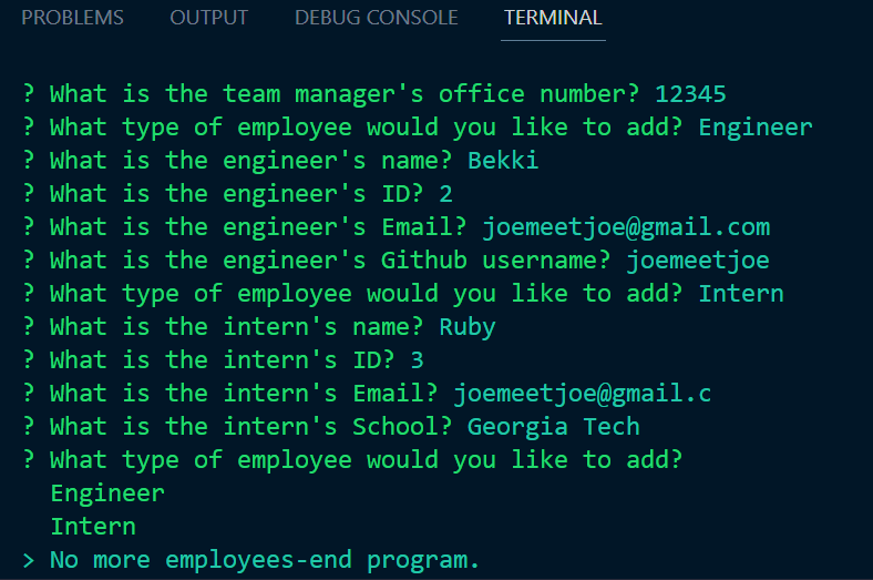 GitHub - joemeetjoe/teamProfileGenerator