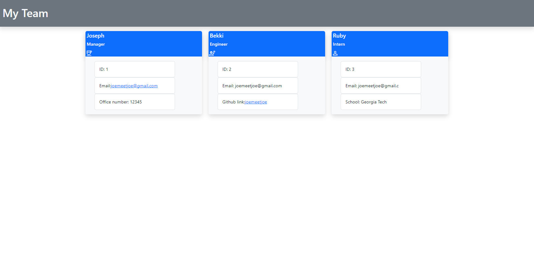 GitHub - joemeetjoe/teamProfileGenerator