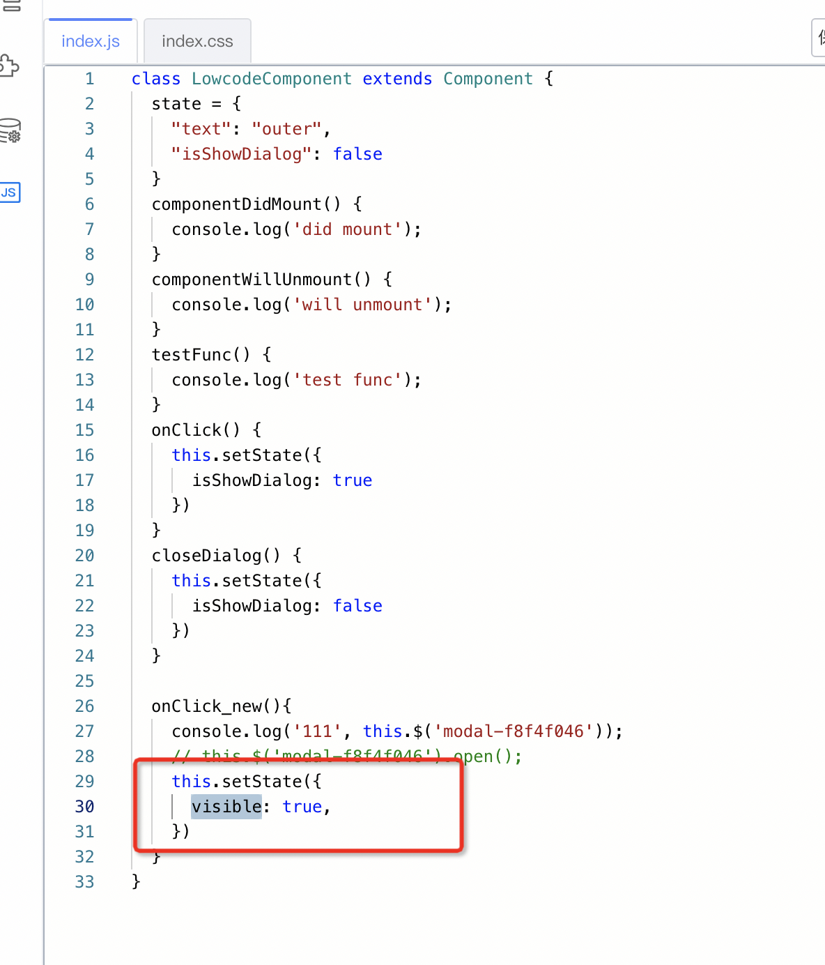 给按钮绑定事件用this.$(xxx)打开对话框报错 · Issue #1397 · alibaba/lowcode-engine · GitHub