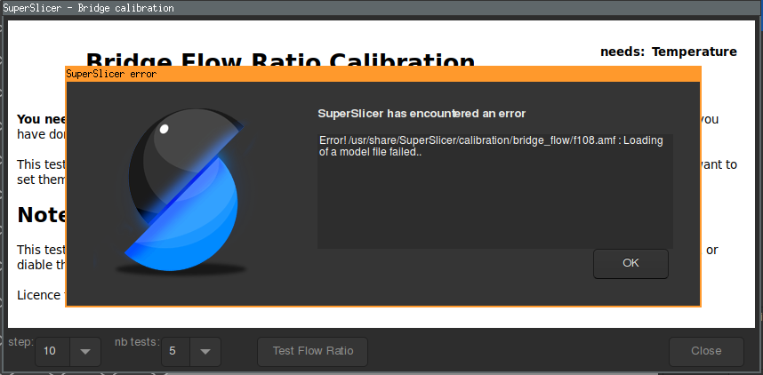 bridge flow calibration crash when bridge_flow_ratio value is not a ...