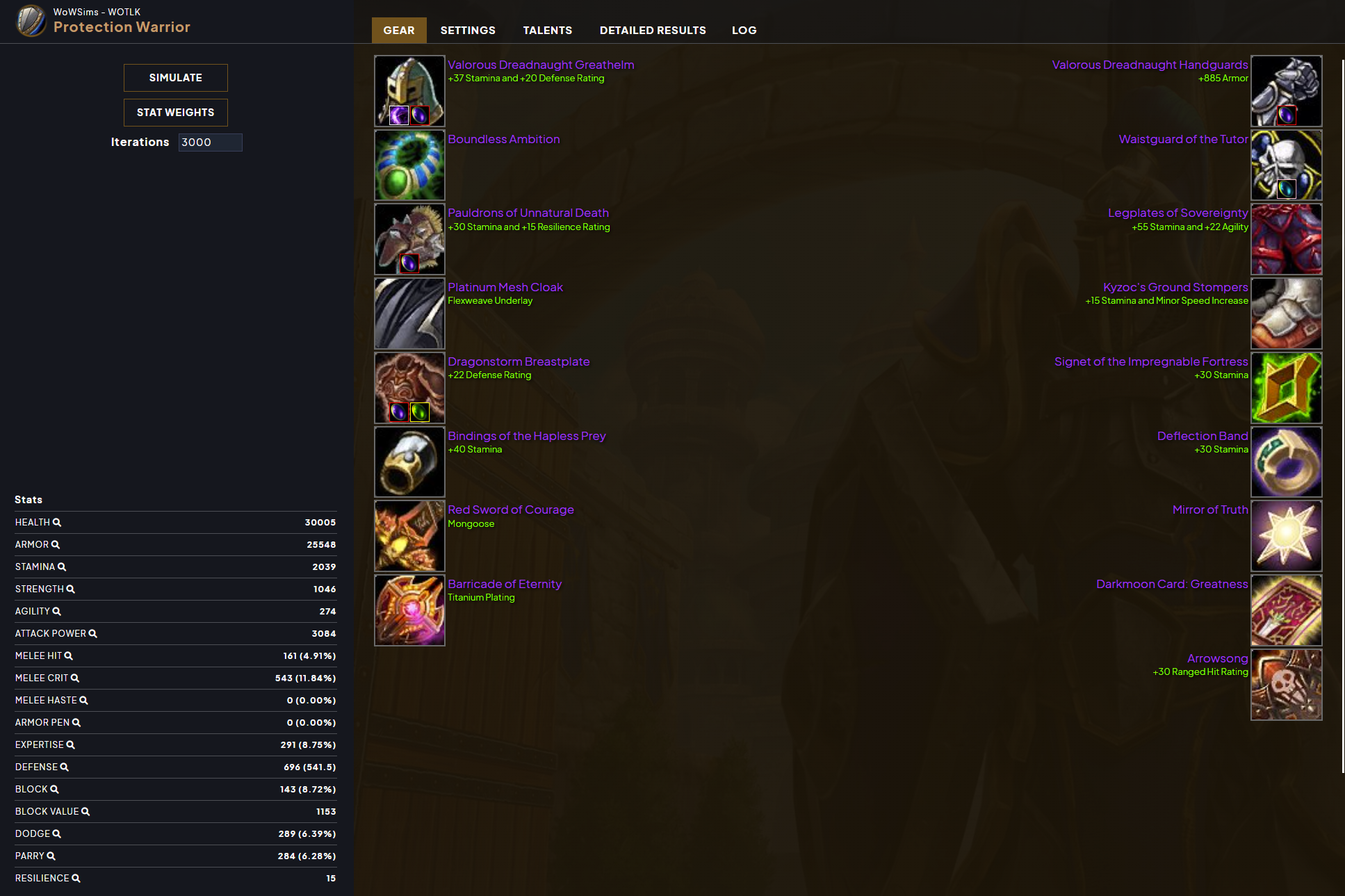 Level 80 Nightelf warrior base stats wrong - Reason unknown · Issue #1967 · wowsims/wotlk · GitHub