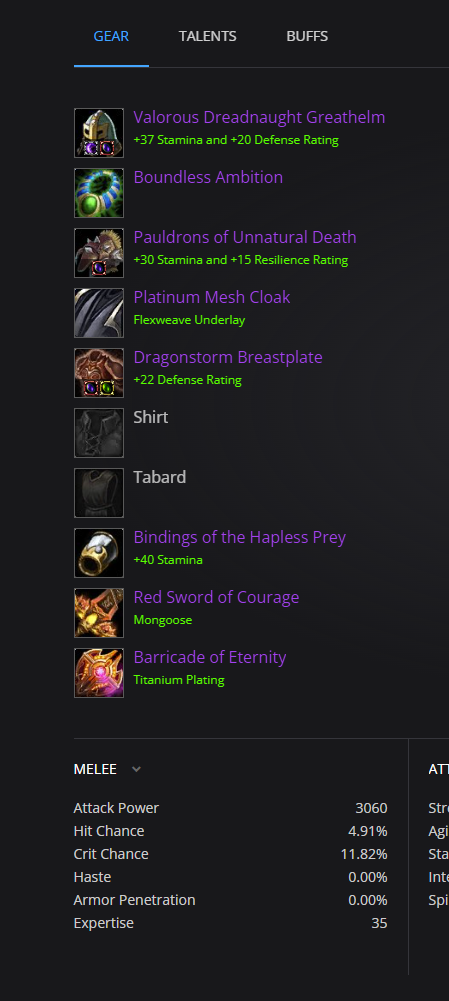 Level 80 Nightelf warrior base stats wrong - Reason unknown · Issue #1967 · wowsims/wotlk · GitHub