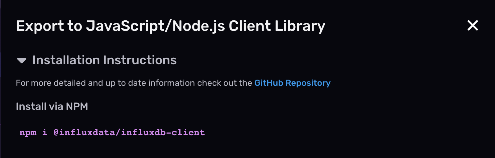 Client library export instructions contain html instead of clickable links · Issue #3239 ...