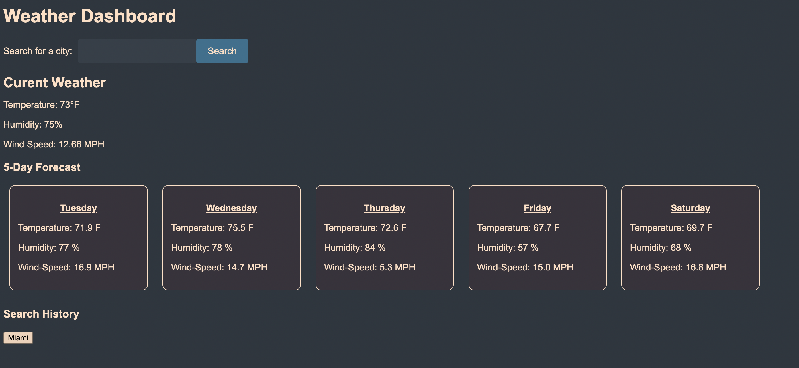 GitHub - GeorgeDoyle1175/Weather_Dashboard