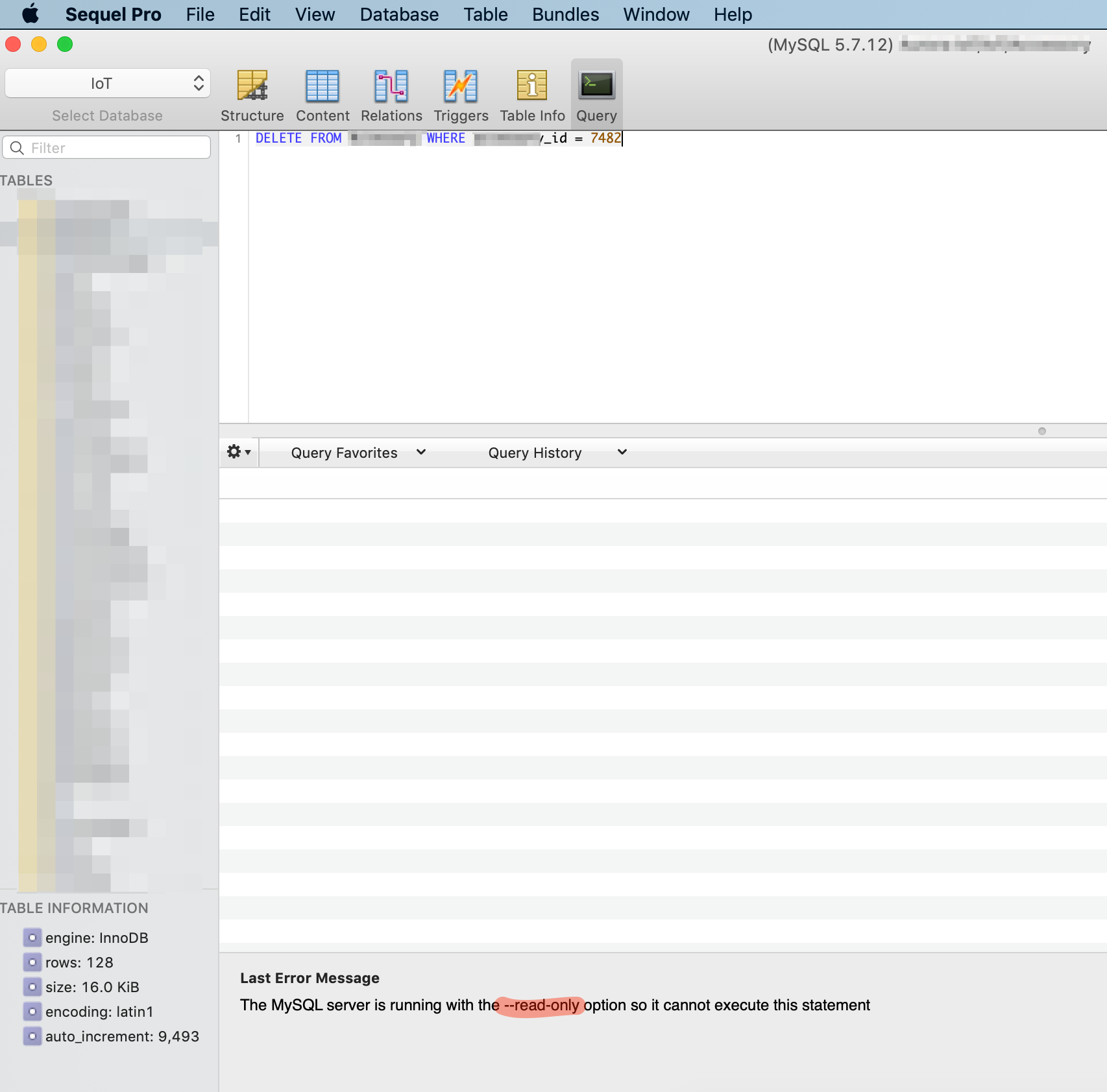 Error: "Unexpected number of rows deleted" · Issue #1973 · sequelpro/sequelpro · GitHub