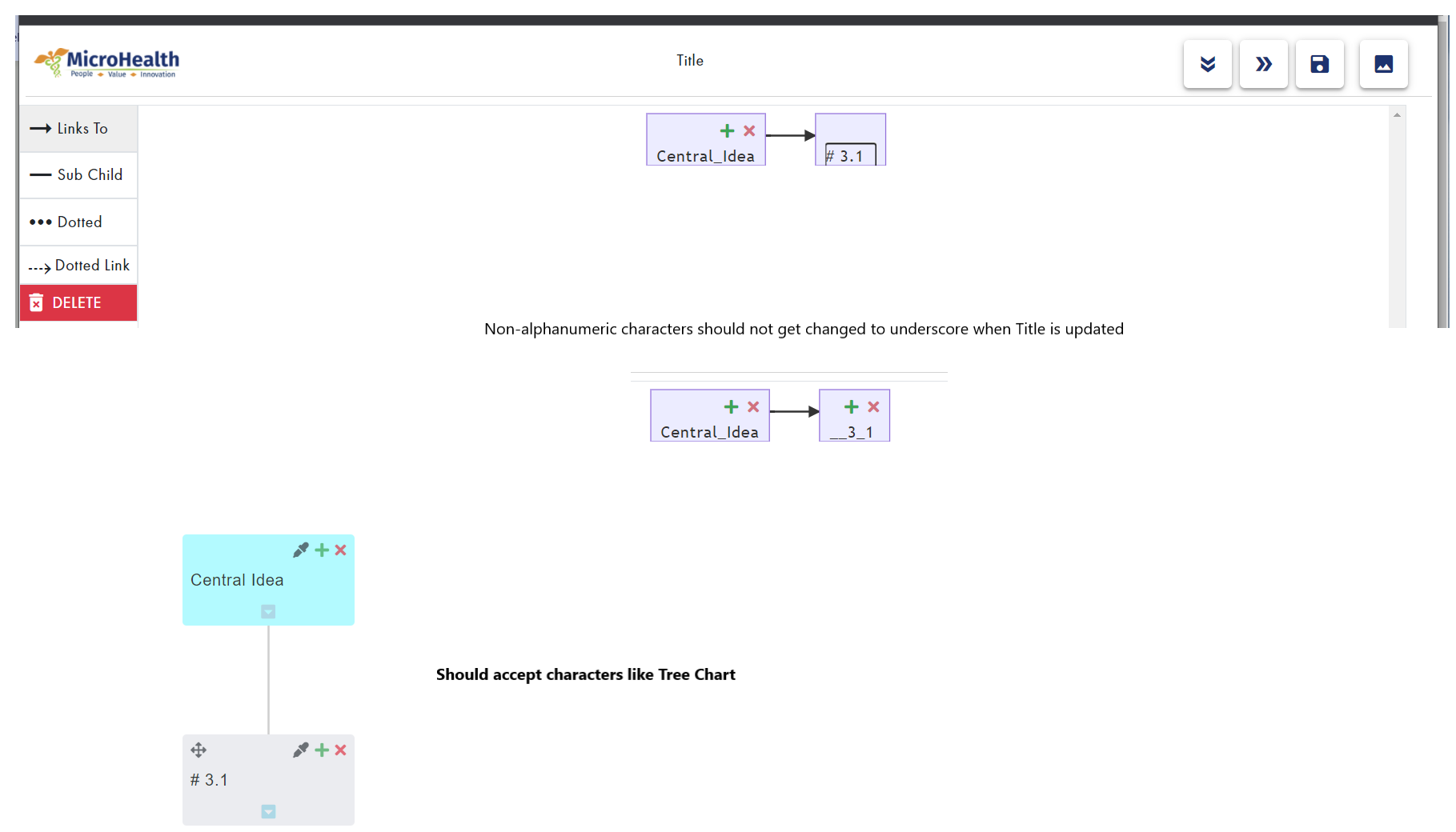 Flow Map: Non-alphanumeric characters should not change to underscore when Title updated ...