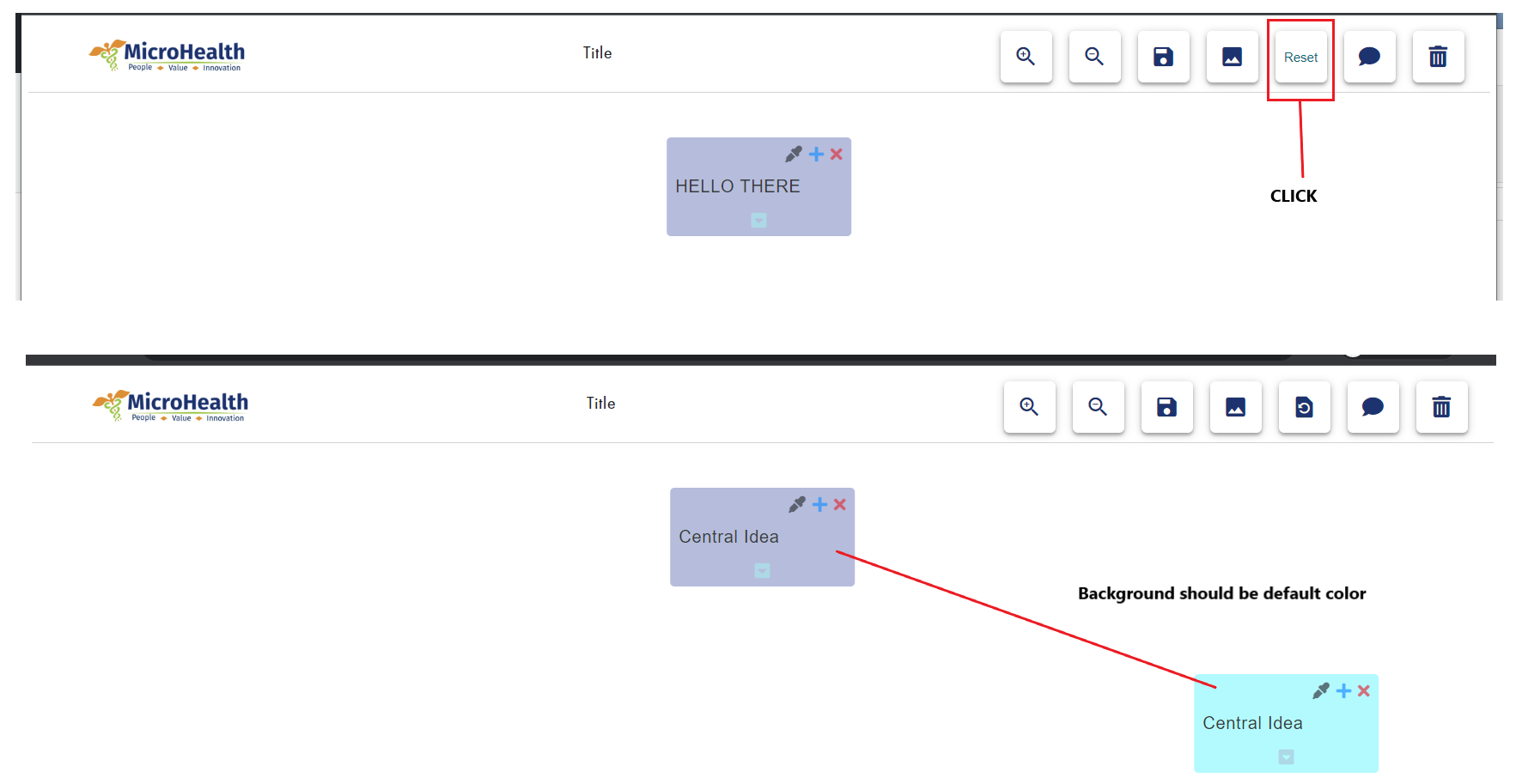TreeMap, TreeChart, and FlowMap: Clicking "Reset" should have changed the background color of ...